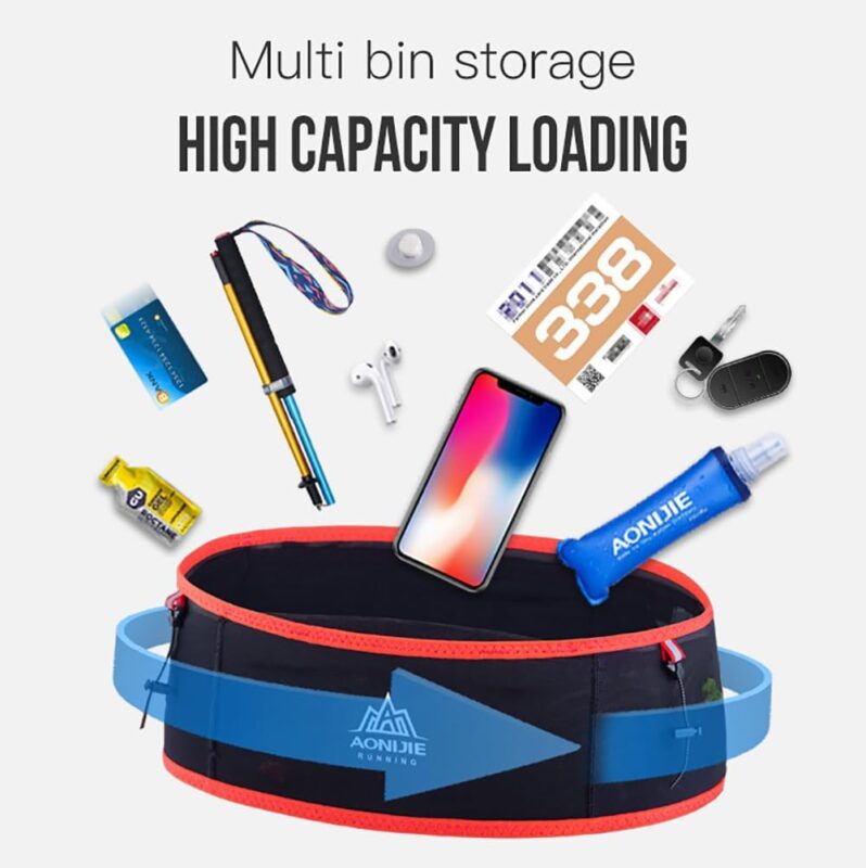 Aonijie Elasticated Hip Belt with Soft Flask - Fastgear Australia